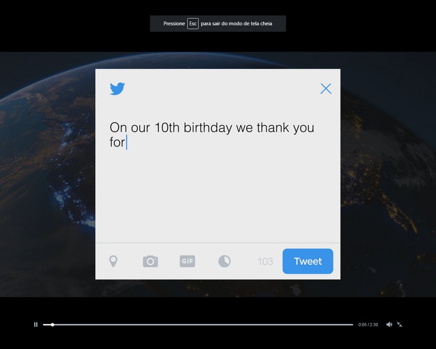 Os 10 anos do Twitter | Vídeo fala sobre sua história - Acontecendo Aqui