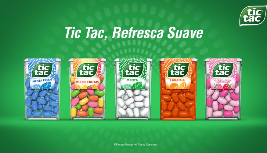 Tic Tac vem com nova identidade visual e relança marca no Brasil